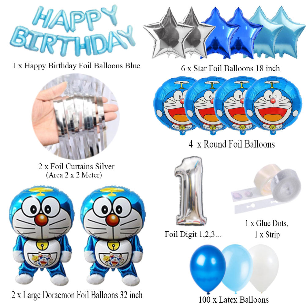 Doraemon Theme Birthday Decoration Set – dreamparty.pk