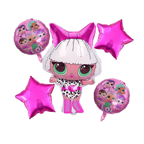 LOL Surprise Doll Theme Foil Balloons - Pack of 5 Balloons – dreamparty.pk