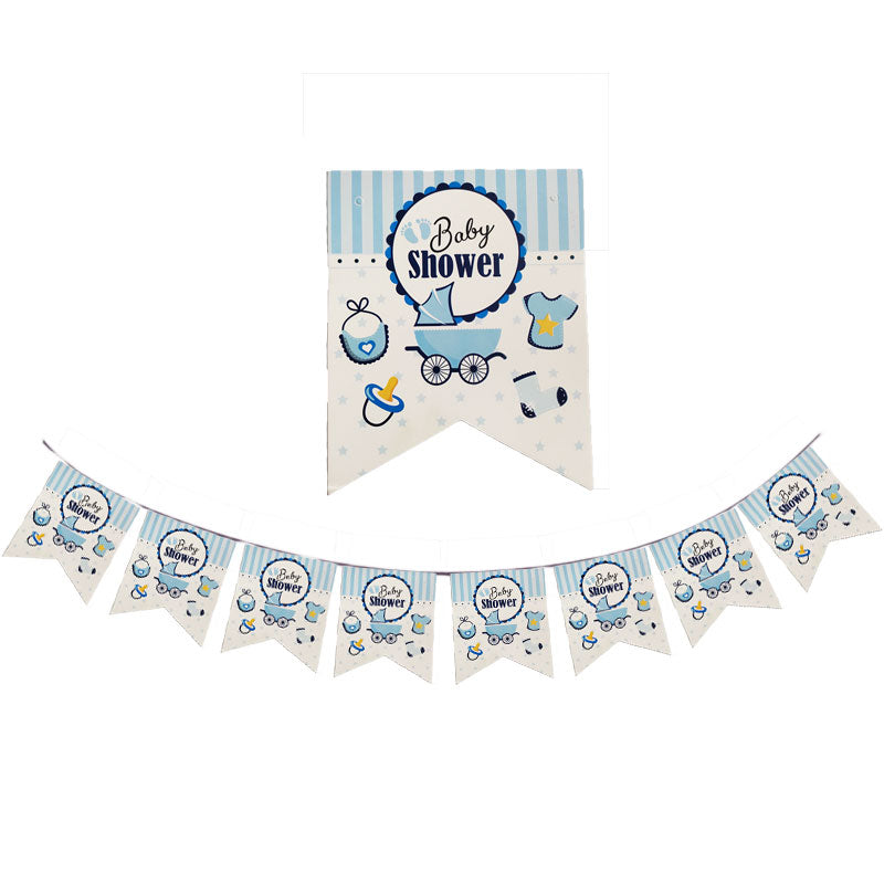 Baby Shower Party Bunting Flags Banner - 8 Flags – dreamparty.pk